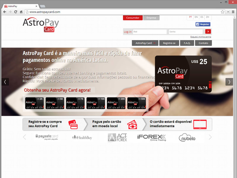 Como depositar com Astropay