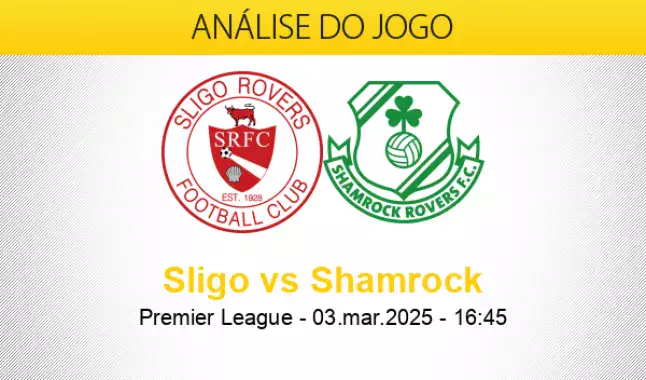 Prognóstico Sligo Rovers Shamrock Rovers