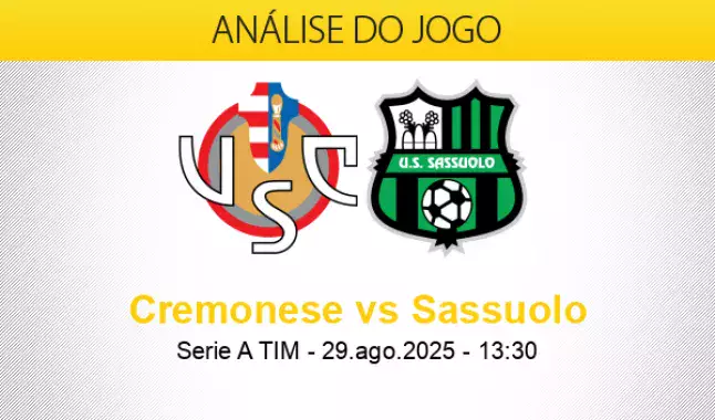Prognóstico Cremonese Sassuolo