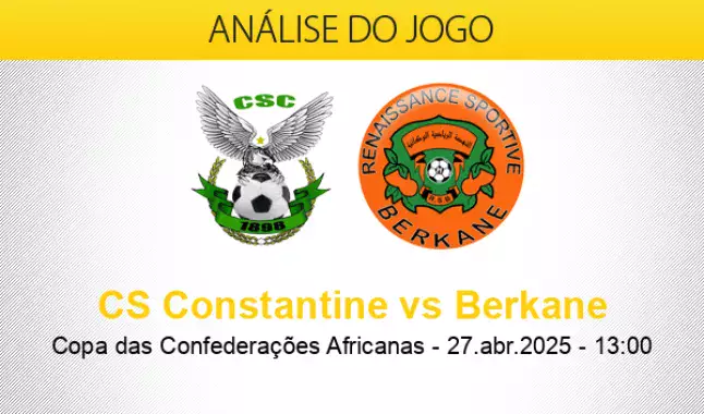 Prognóstico CS Constantine RSB Berkane