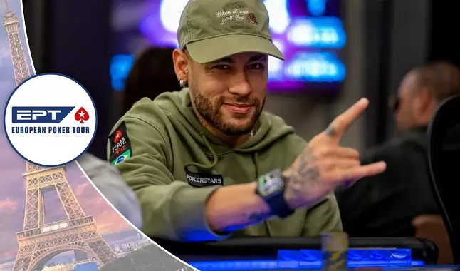 Neymar Jr marca presença no EPT Paris